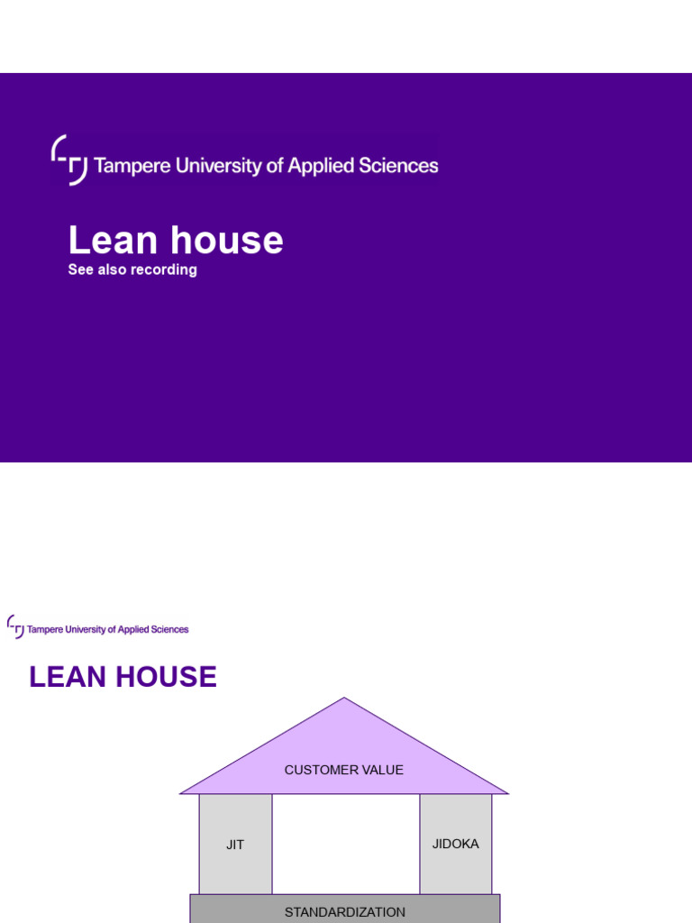 Understanding the Lean House Model | PDF | Lean Manufacturing | Systems ...