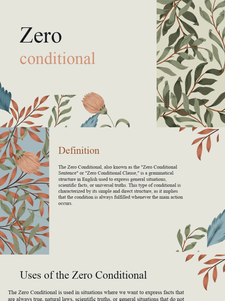 Zero Conditional | PDF