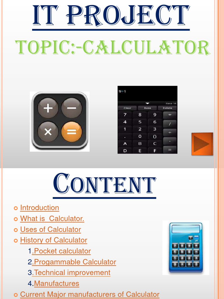 calculator-130911023455-phpapp01 | PDF | Calculator | Arithmetic