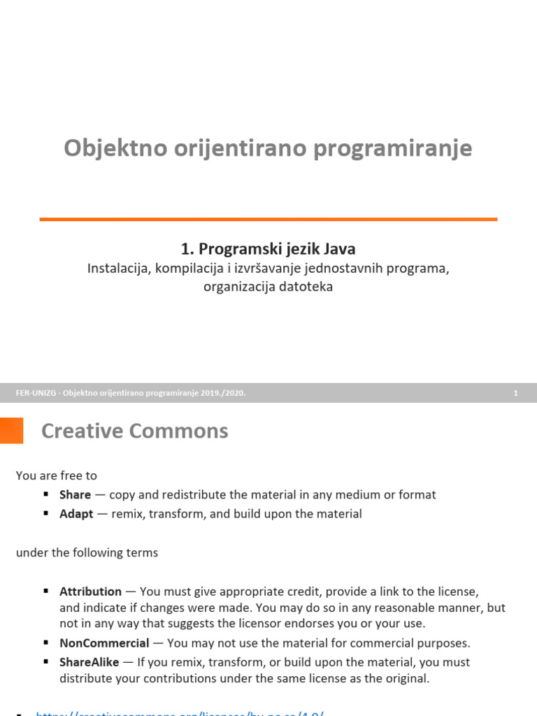 01-Prvi Programi U Javi | PDF