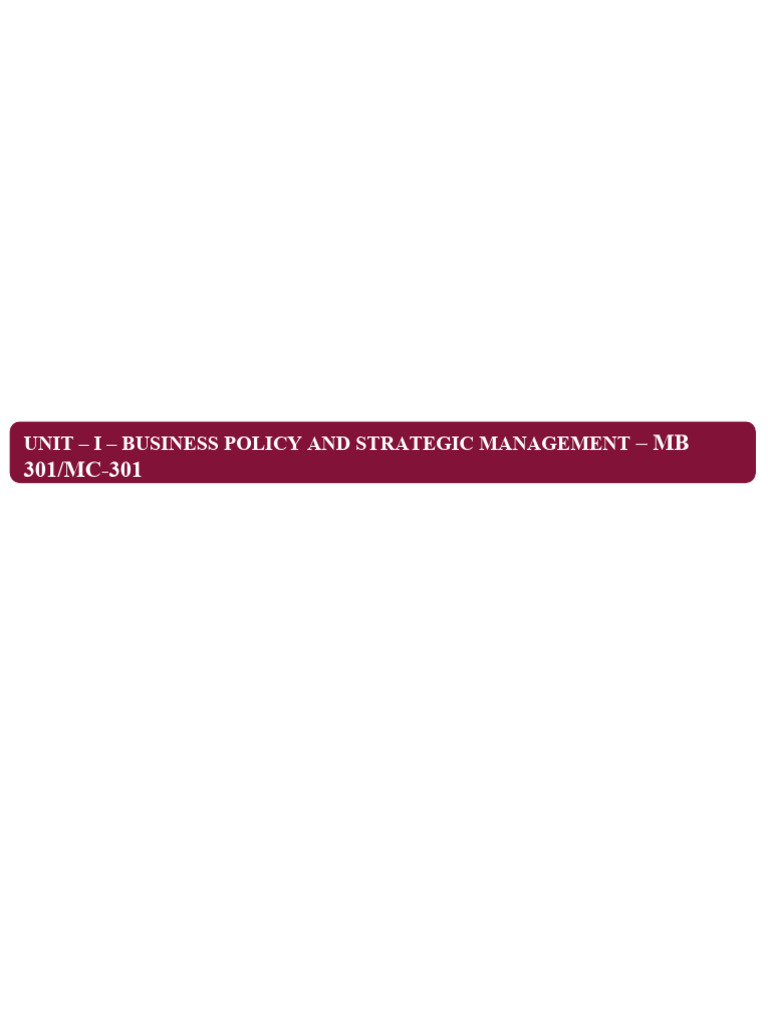 BPSM | PDF | Strategic Management | Corporate Governance