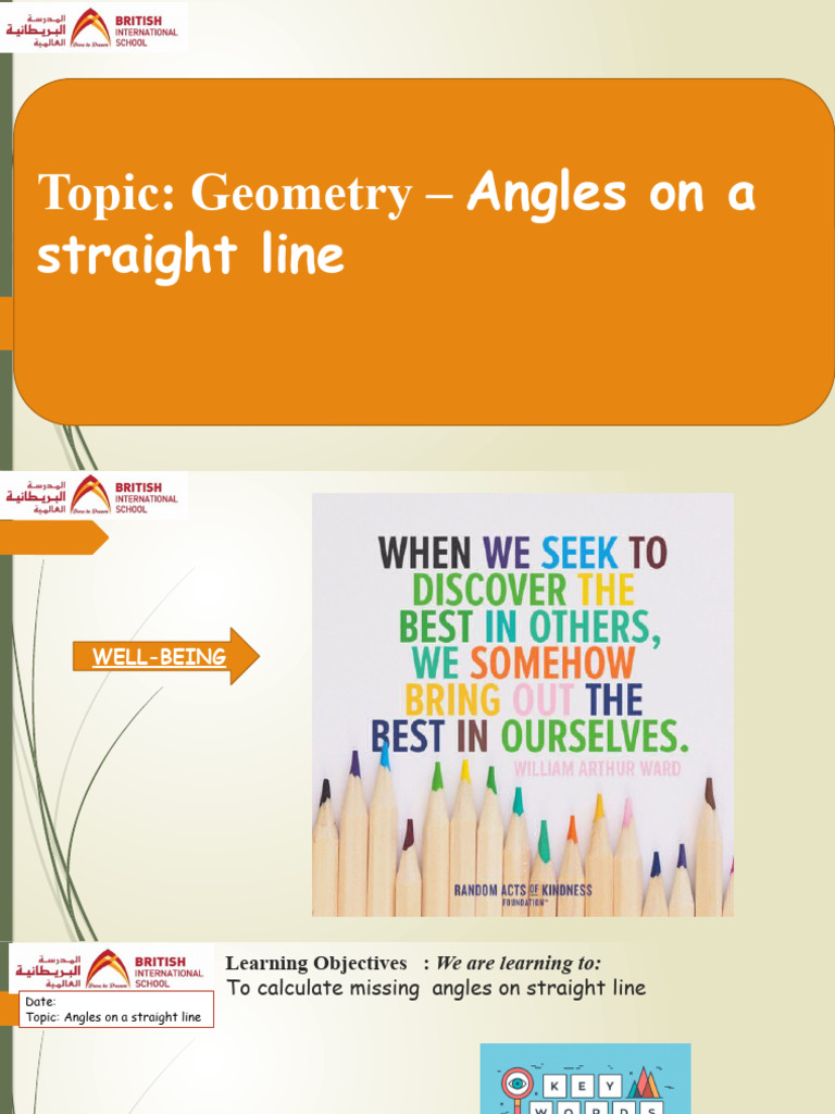 G5-L2 Angles On Straight Line | PDF | Angle | Line (Geometry)