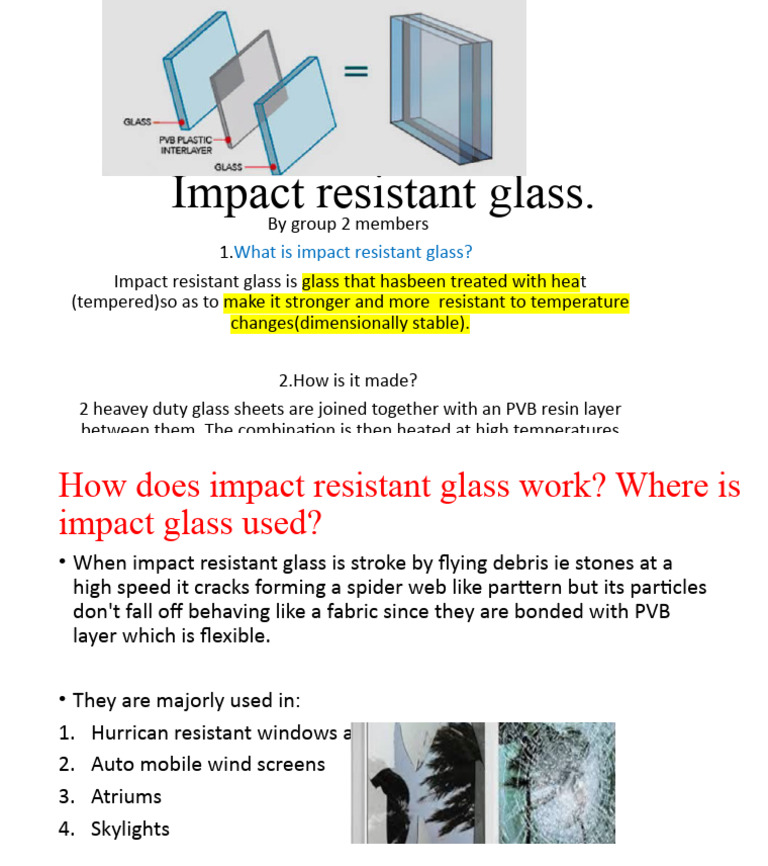 Impact Resistant Glass | PDF