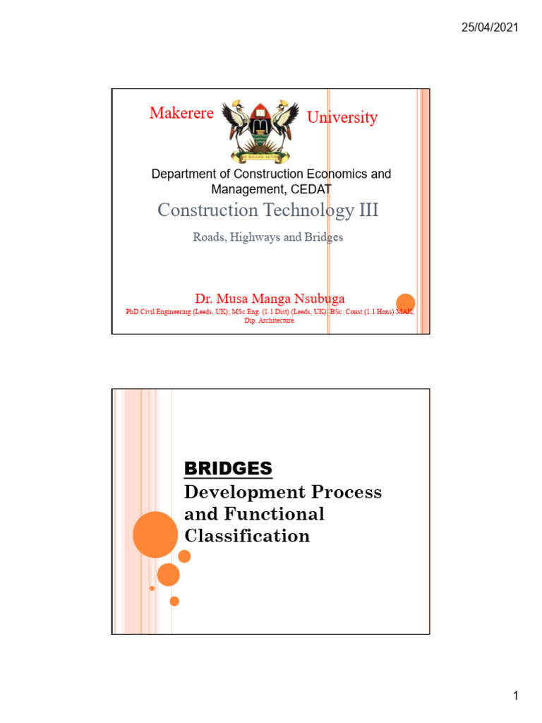 Lecture Notes - Bridges | Download Free PDF | Bridge | Architectural ...