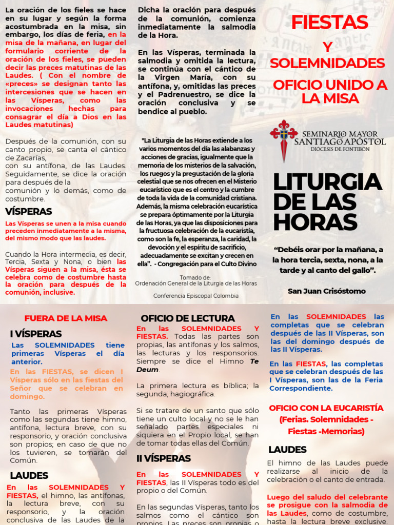 Liturgia de Las Horas | PDF | Misa (liturgia) | eucaristía