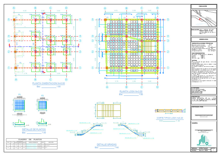 PLANO DE CIMENTACIONES | PDF | edificio | Diseño arquitectonico