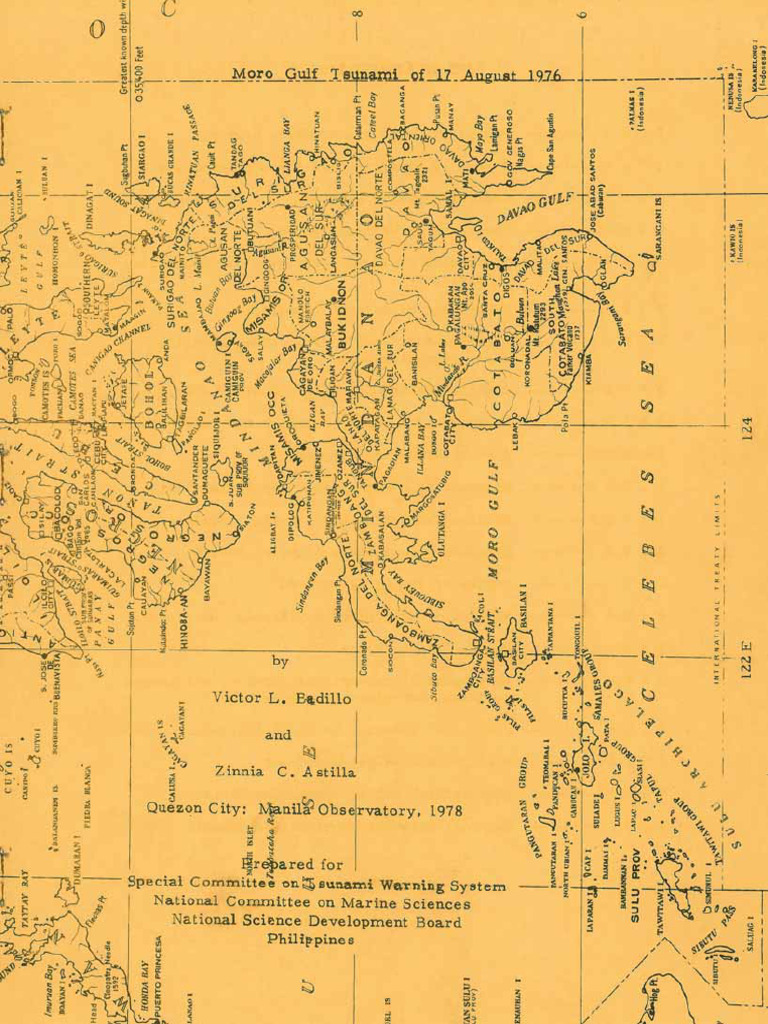 Manila Observatory Moro Gulf 1976 Complete | PDF