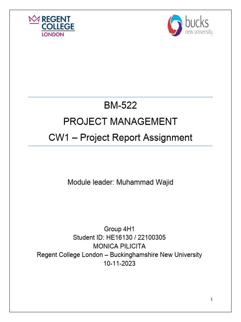 BM-522 Project Management Overview | PDF | Project Management | Communication