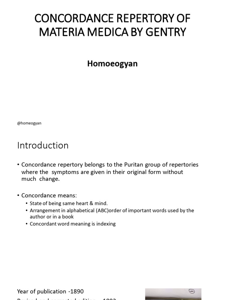 Repertory of Concordance of Gentry | Download Free PDF | Clinical Medicine