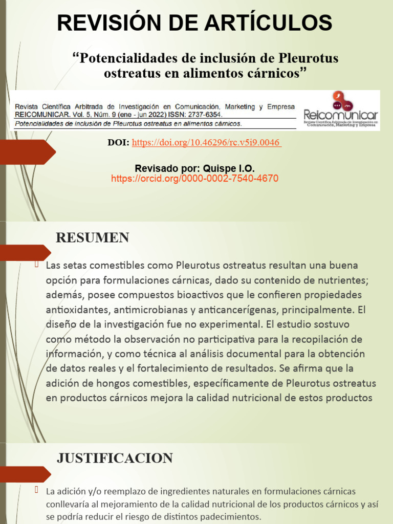 Setas | PDF | Antioxidante | Carne