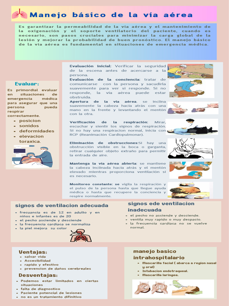 Manejo Básico de La Vía Aérea | PDF | Reanimación cardiopulmonar ...