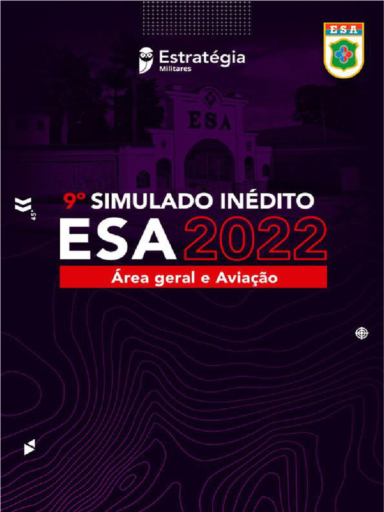 9° Simulado Esa 2022 Geral - Aviação - Questões | PDF | Desemprego | Brasil