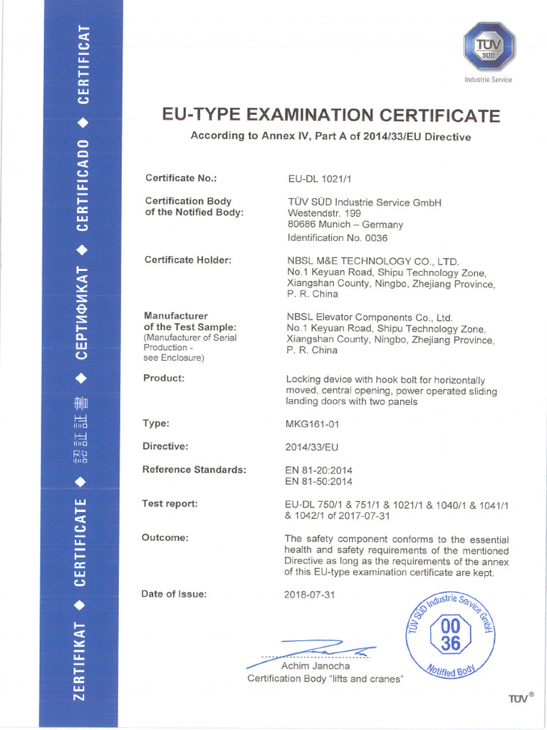 LD Lock-MKG161-01 EU-DL 1021-1 en | PDF