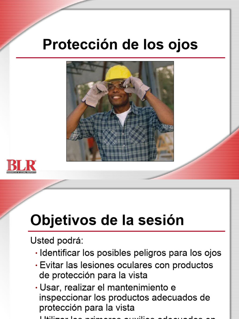 Presentacion Sobre Proteccion para Los Ojos. | PDF | Quemar | Lentes