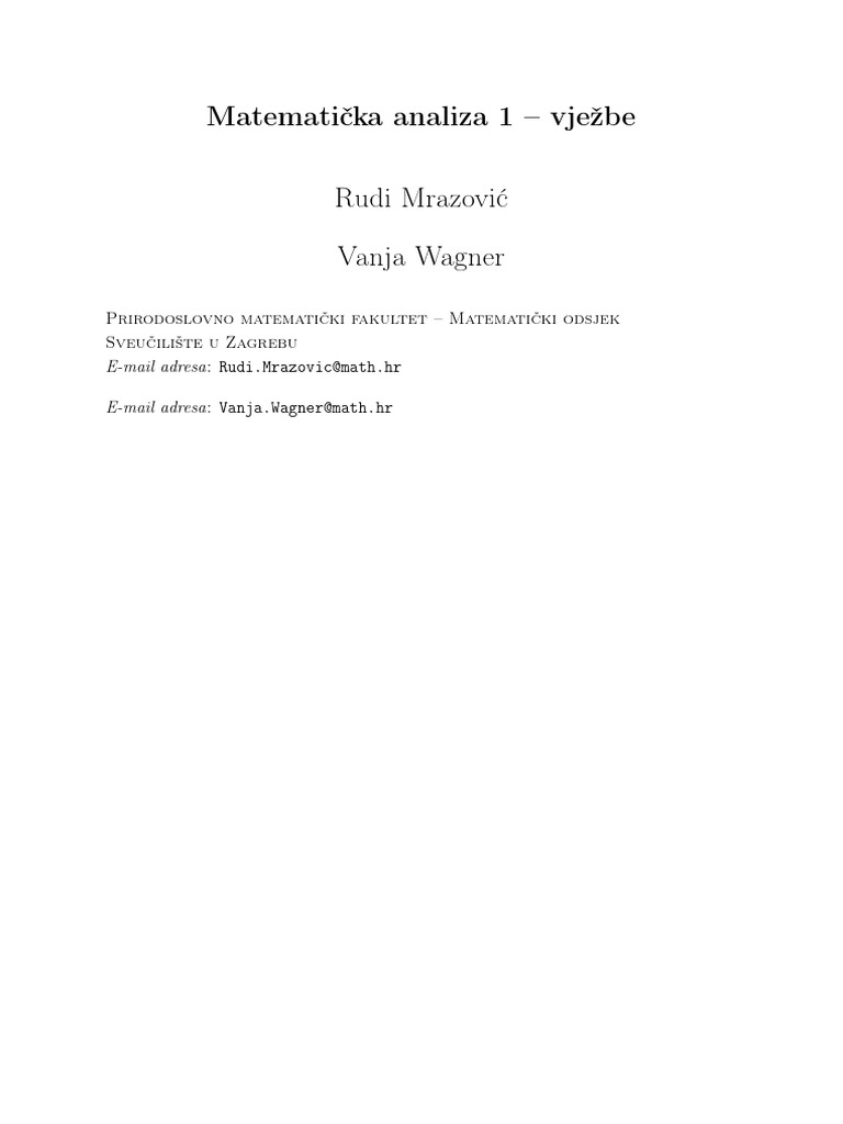 Funkcije (1) - Matematicka Analiza 1 | PDF