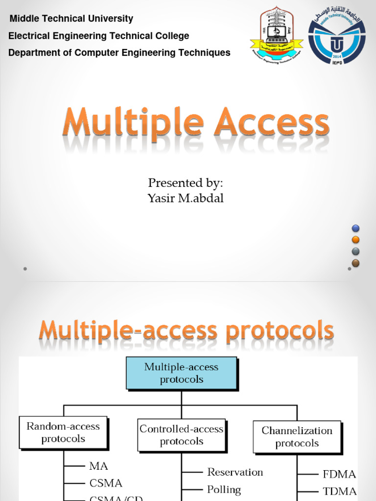 Multiple Access Protocols-F | PDF | Channel Access Method | Telecommunications Standards