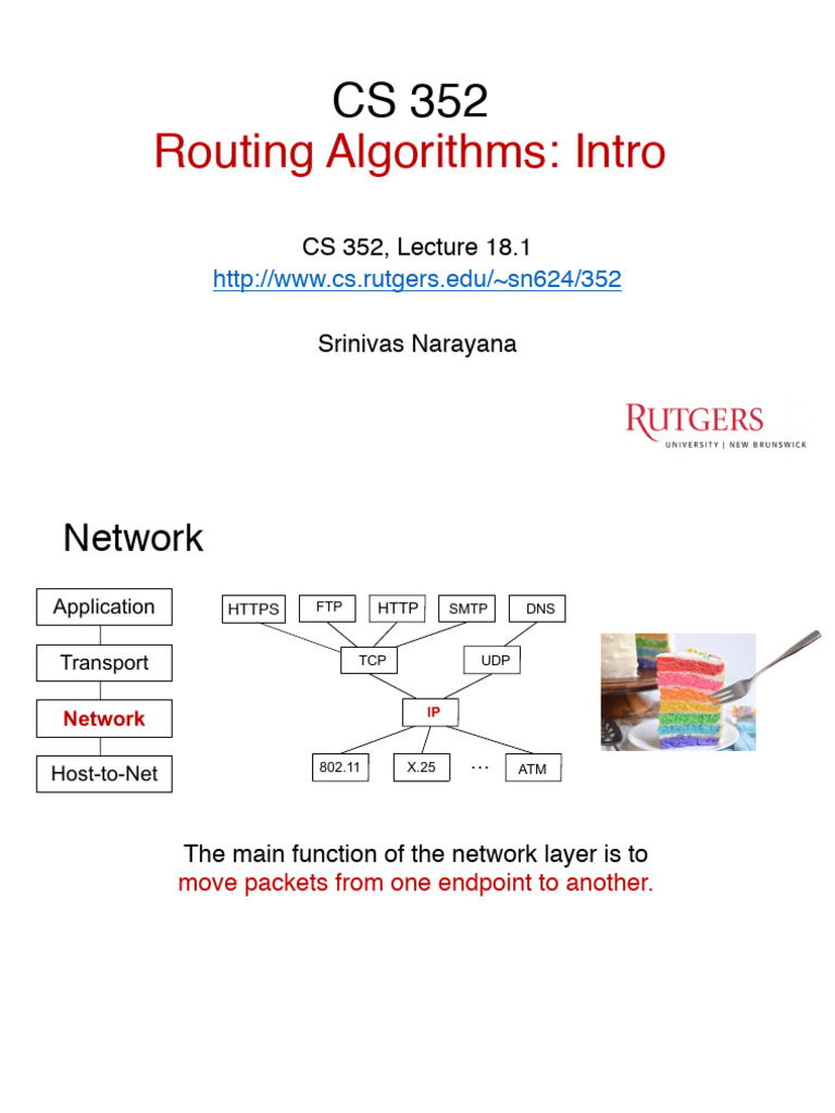 Network Intradomain Routing | PDF | Routing | Computer Science
