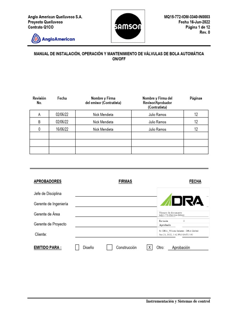 MQ15 772 Iom 3340 In0003 - 0 | PDF