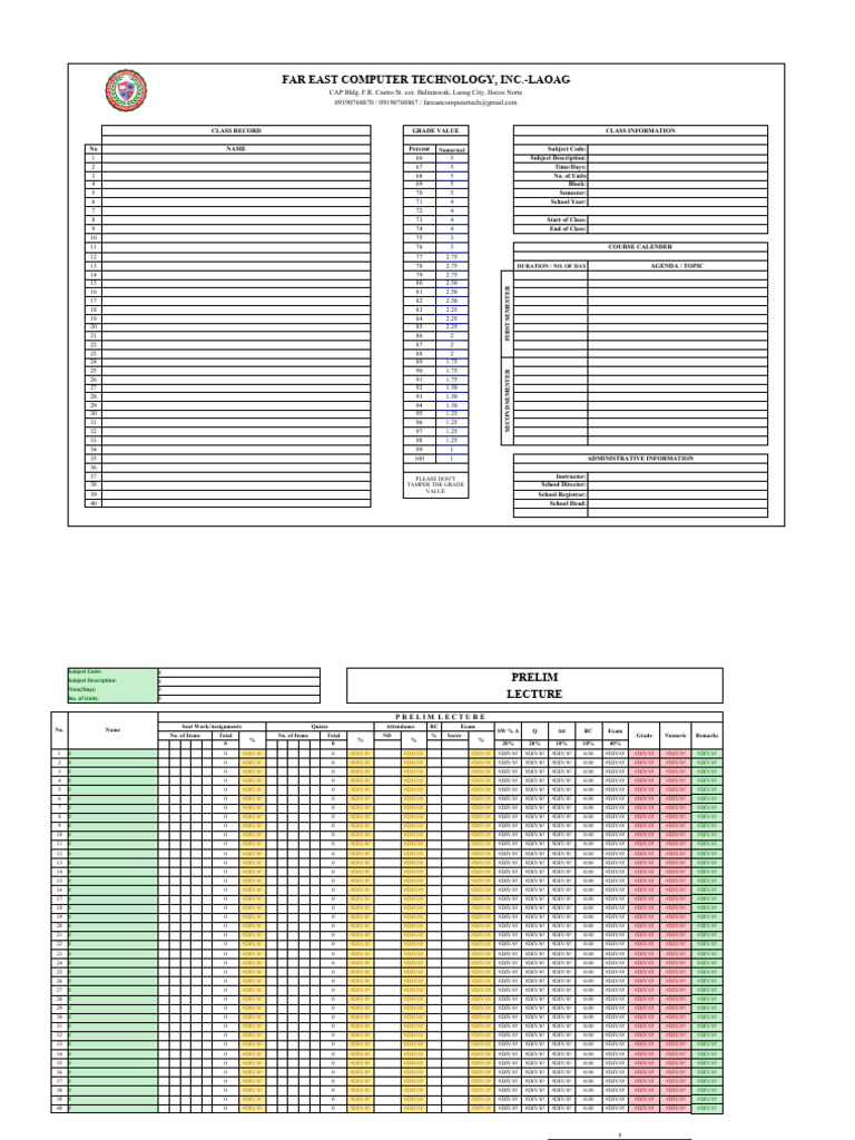 College Grading System | PDF | Evaluation | Educational Assessment And ...