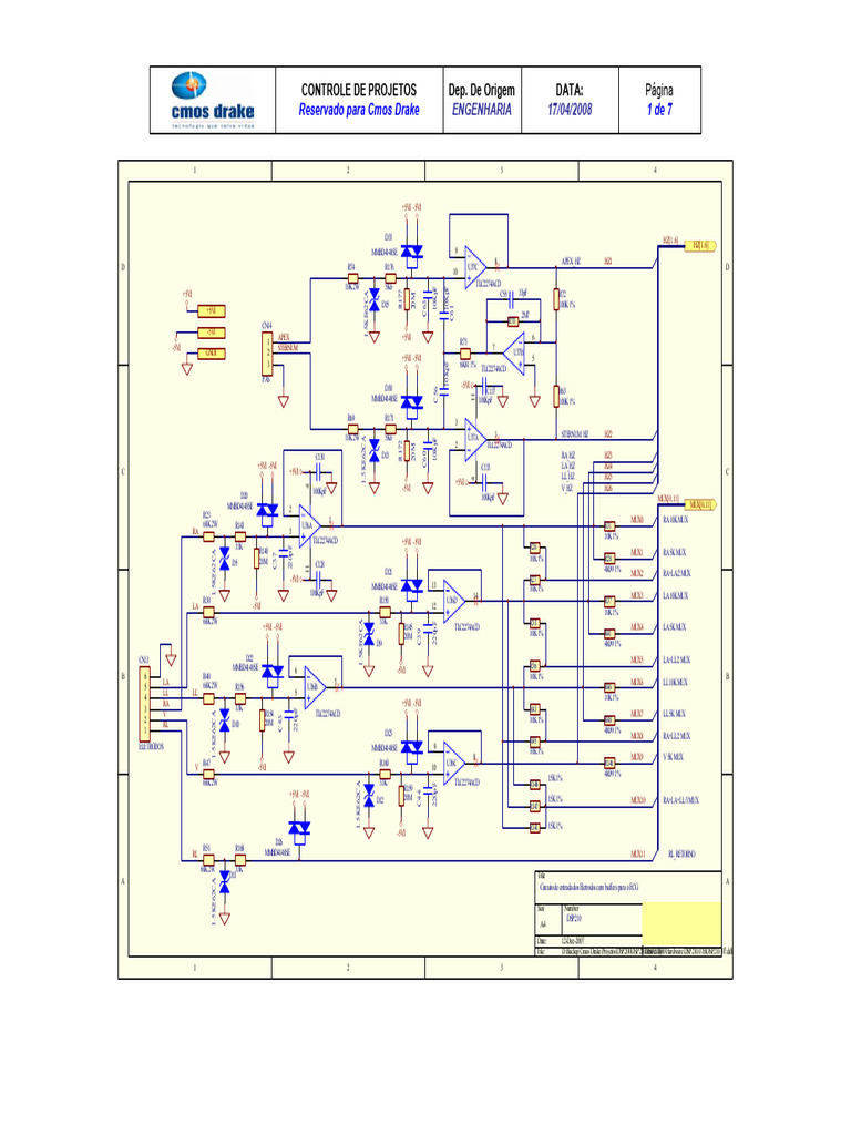 Esquema Placa DSP210 Cmosdrake | PDF | Computer Hardware