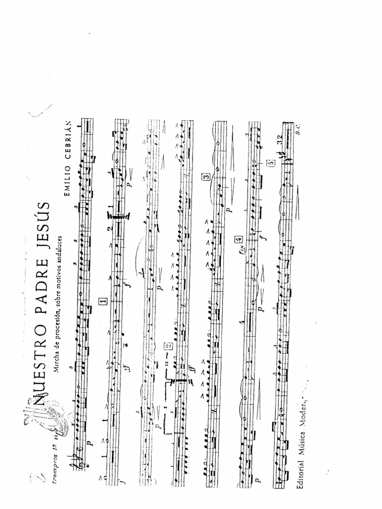 Nuestro Padre Jesús - Trompeta 1ª | PDF