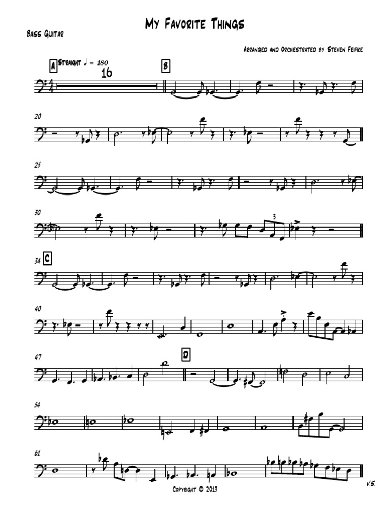 My Favorite Things 3 - Bass Guitar | PDF