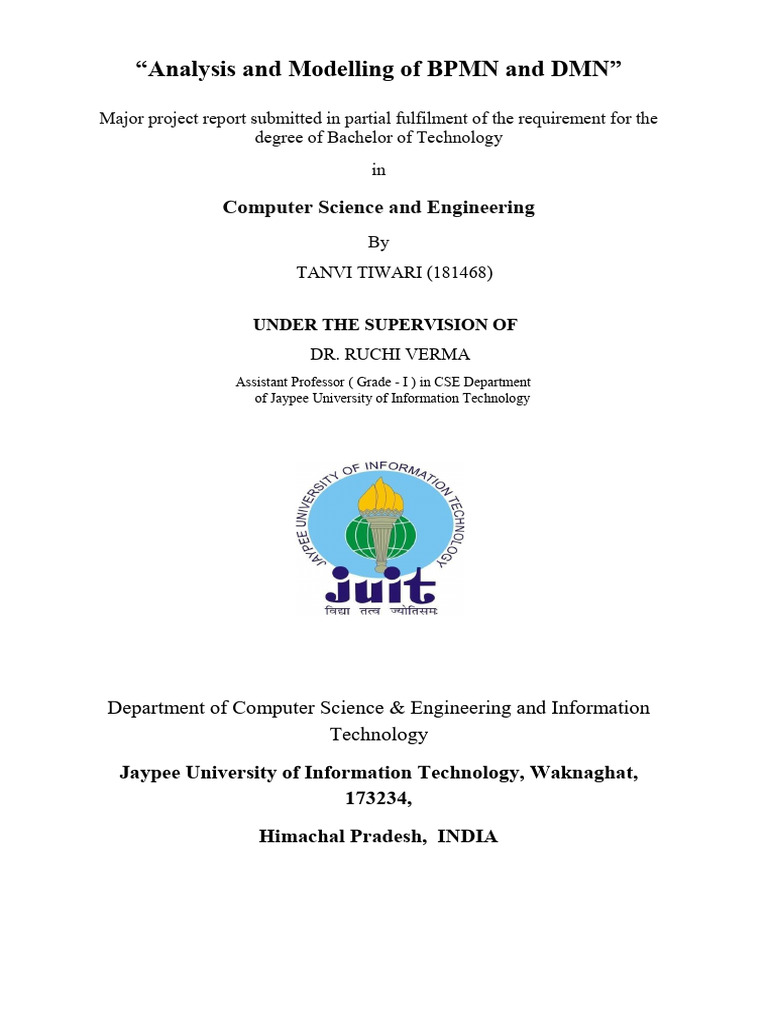 Analysis and Modelling of BPMN and DMN | PDF | Business Process ...