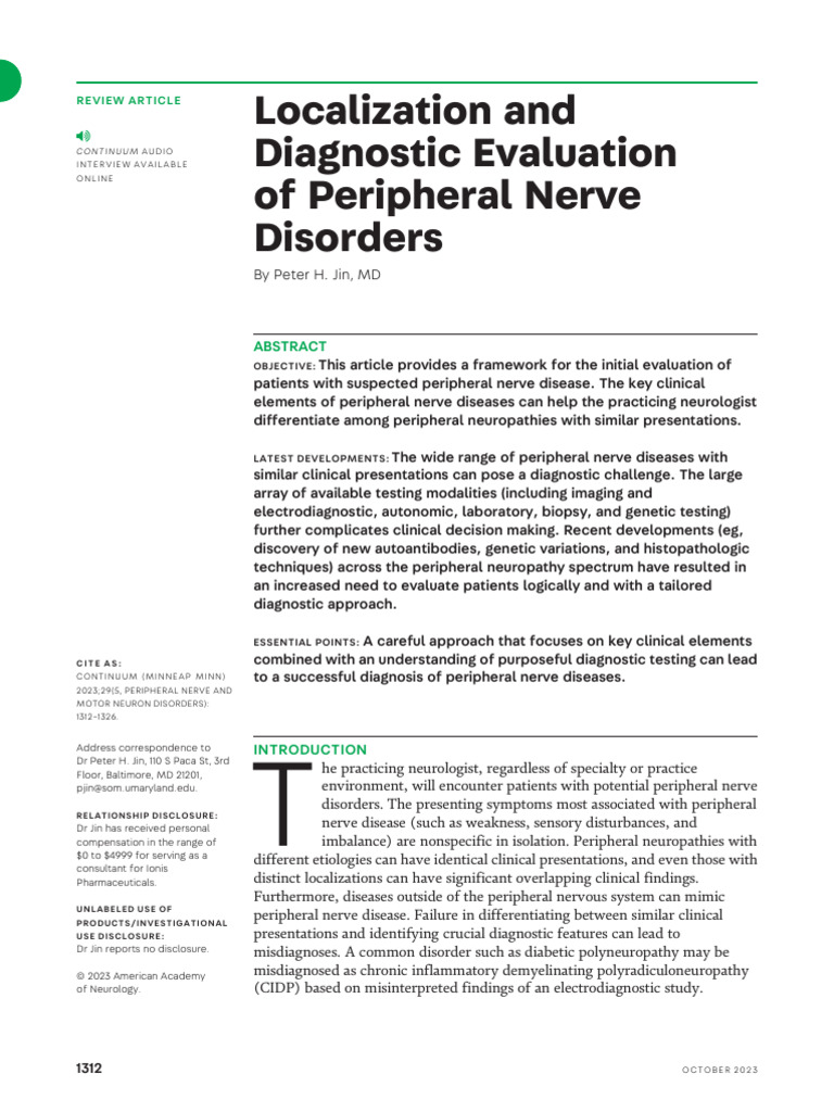 Autoimmune Axonal Neuropathies. 2023 | PDF | Peripheral Neuropathy ...