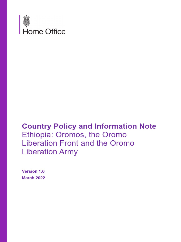 Ethiopia: Oromos & OLF/OLA Analysis | PDF | Ethiopia