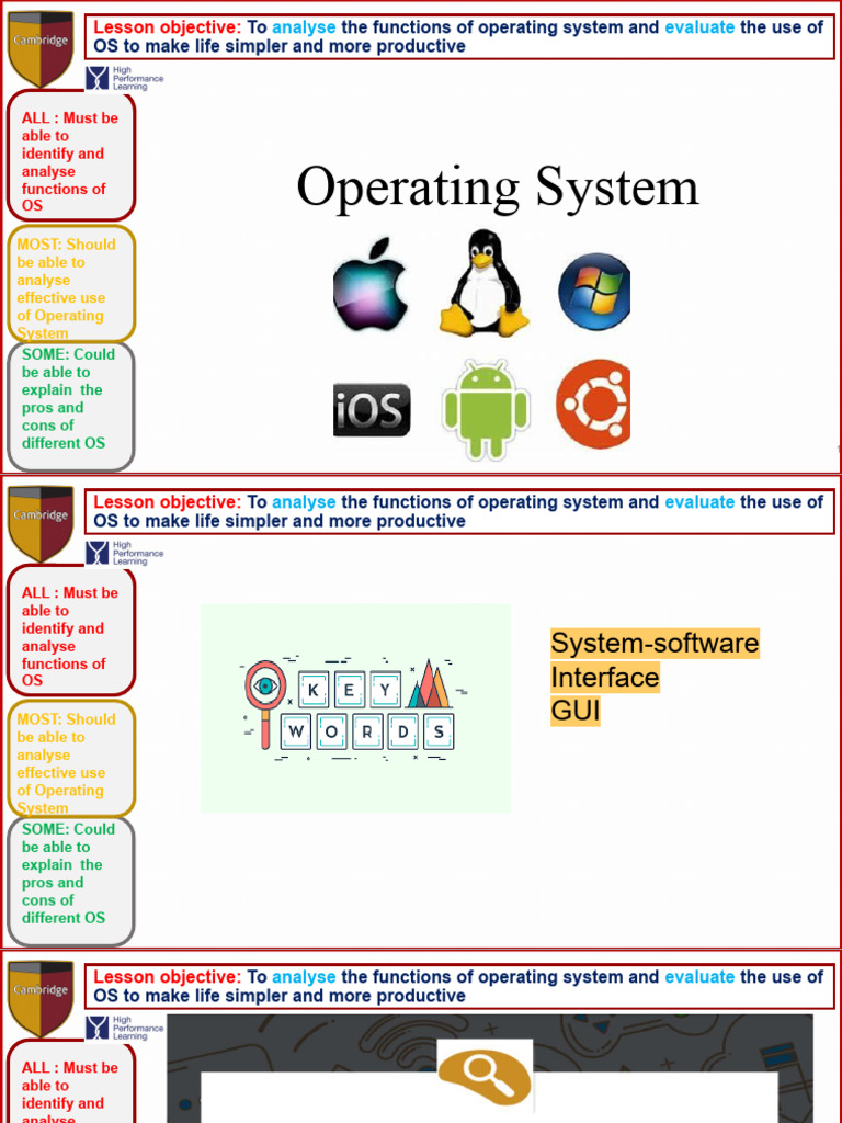 Operating System Pdf Graphical User Interfaces Operating System