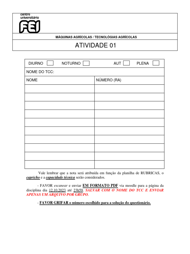 Atividade 01 Agro-Sugestão de Prova Maquinas Agricolas | PDF | Trator | Eixo