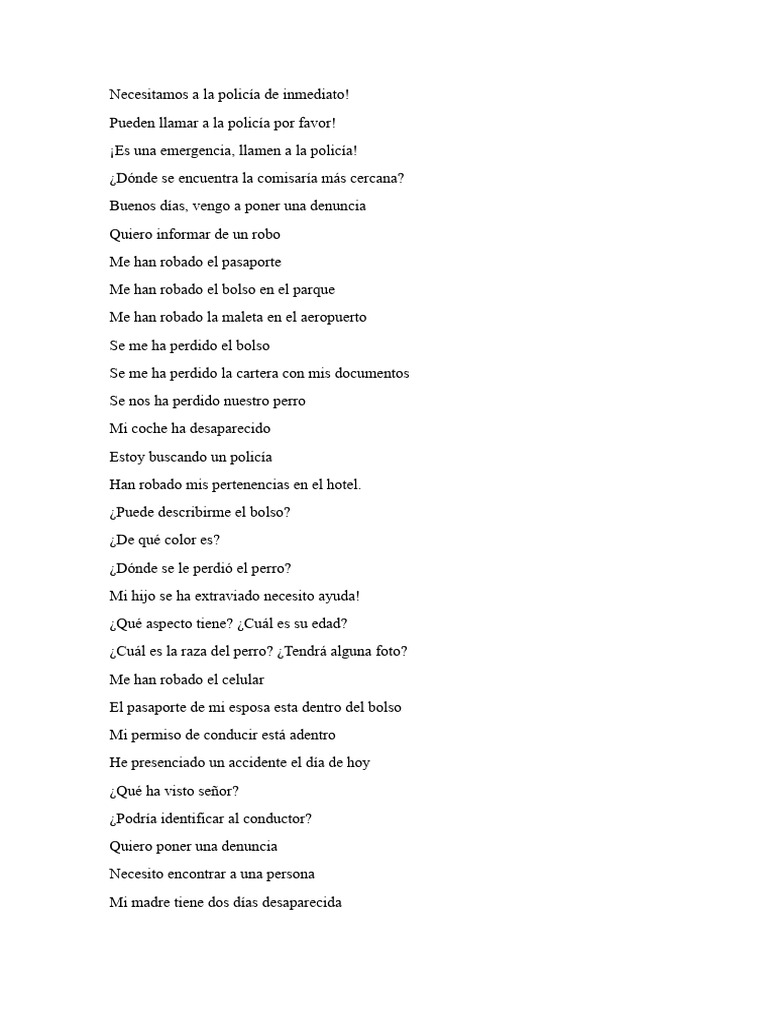 Frases para Traducir | PDF