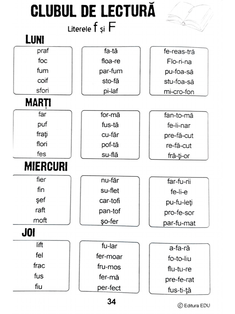 Sunetul Și Litera F | PDF
