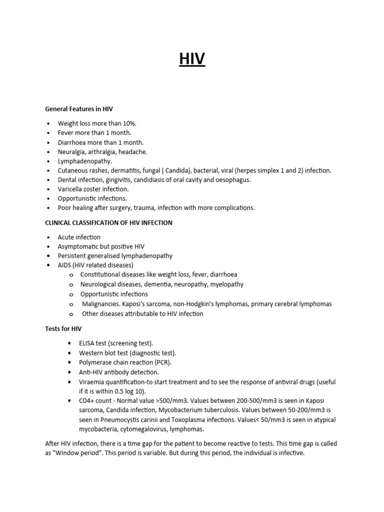 HIV | PDF | Infection | Hiv/Aids