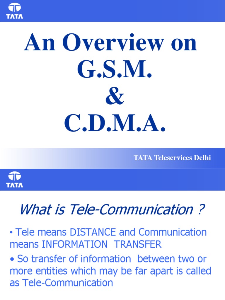 Overview of GSM and CDMA | PDF | Code Division Multiple Access | Channel Access Method