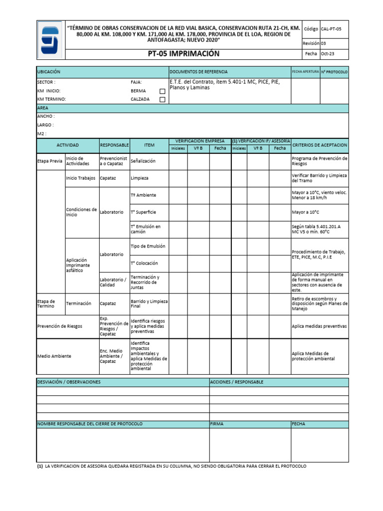 X221-CAL-PT-05 Imprimación Rev03 | PDF