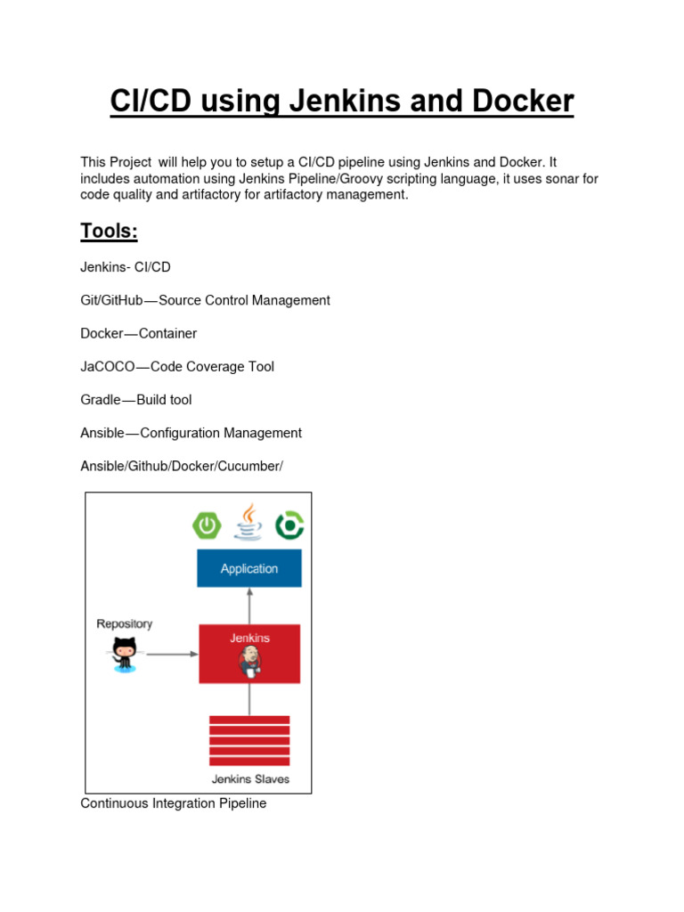 Jenkins CI/CD with Docker Guide | PDF | Software Repository | Version Control
