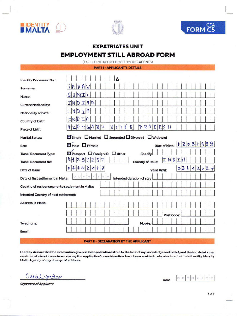 Form C5 | PDF