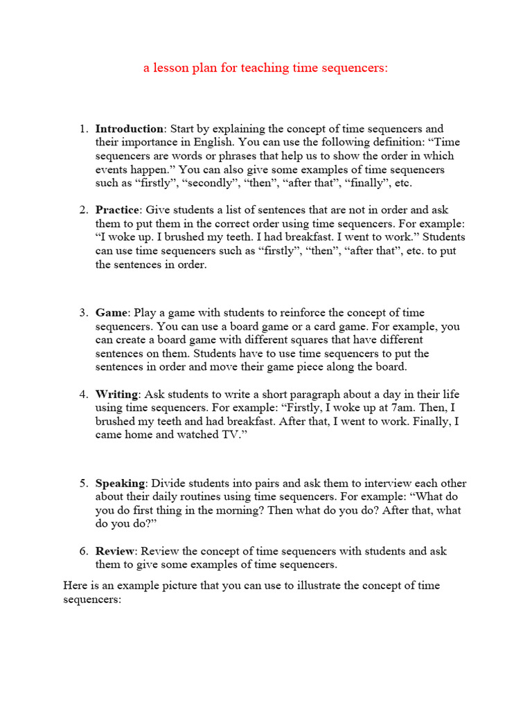 How To Teach Time Sequencers | PDF