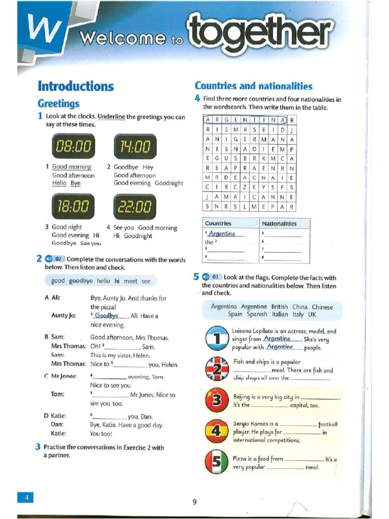 3° cuadernillo Together 1 | PDF