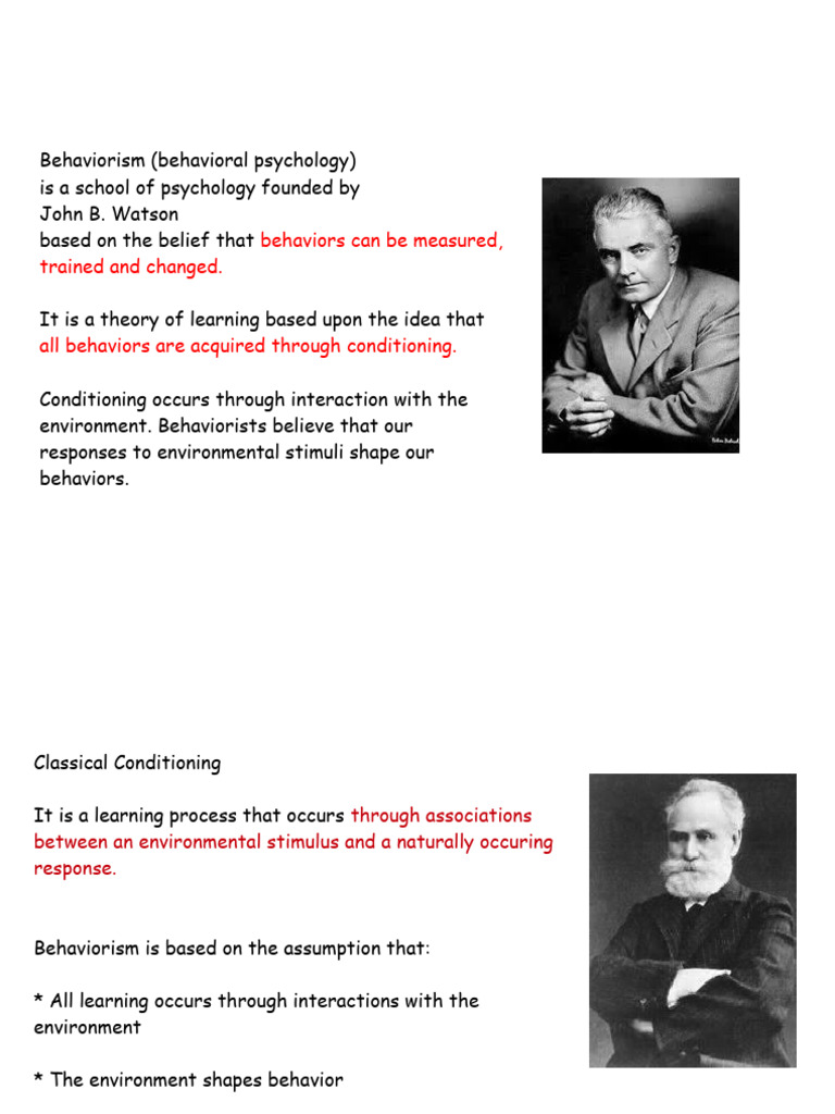 Behaviorism | PDF | Classical Conditioning | Reinforcement Behaviorism | PDF | Classical Conditioning | Reinforcement