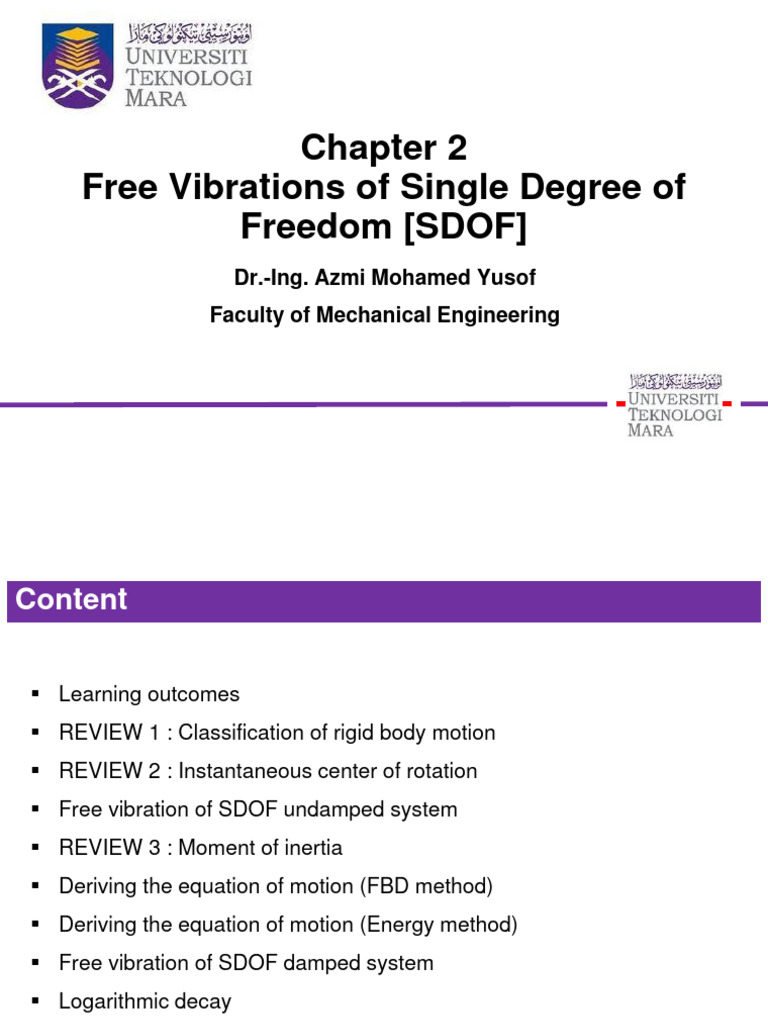 Chapter 2 | PDF | Oscillation | Damping