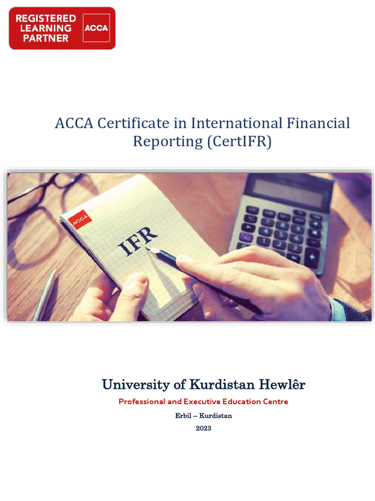 ACCA-Certificate in International Financial Reporting IFRS | PDF ...