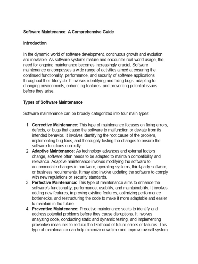 System Maintenance | PDF | Software Bug | Computer Security