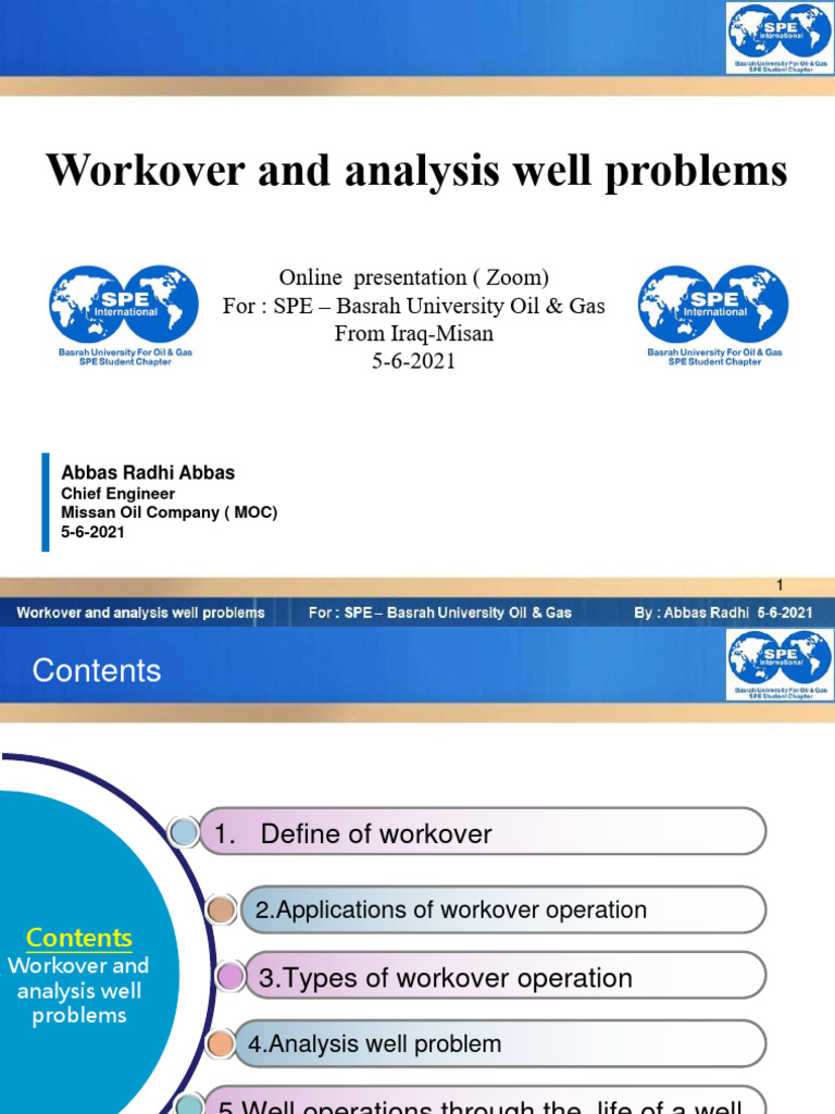 Workover Operations and Well Analysis | PDF | Oil Well | Petroleum ...