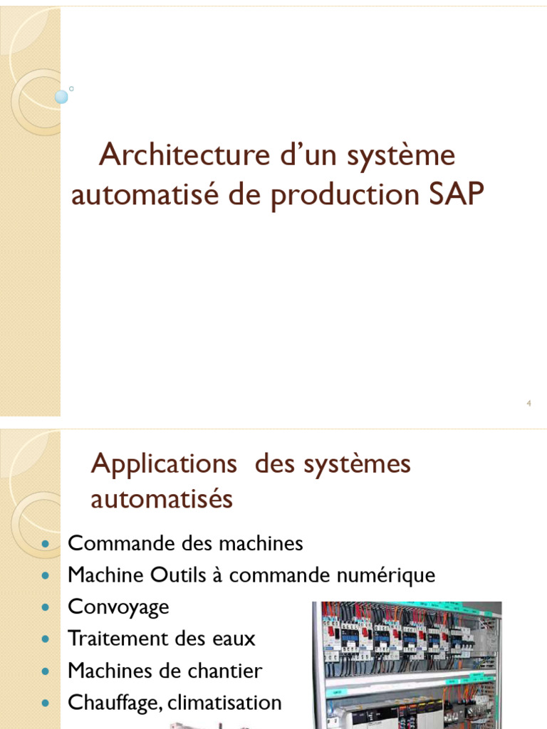 Architecture d'un système SAP | PDF | Automate programmable industriel ...
