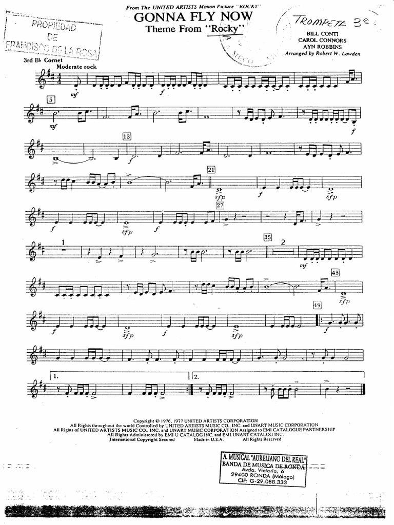 Gonna Fly - Trompete 3 | PDF