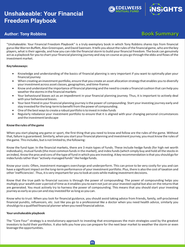 Unshakeable: Financial Freedom Guide | PDF | Investing | Asset Allocation