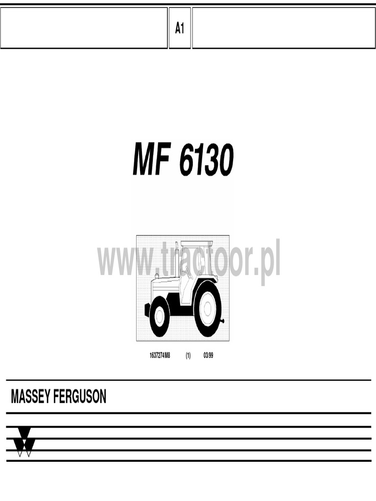 Massey Ferguson 6130 Technical Guide | PDF | Manual Transmission | Tractor