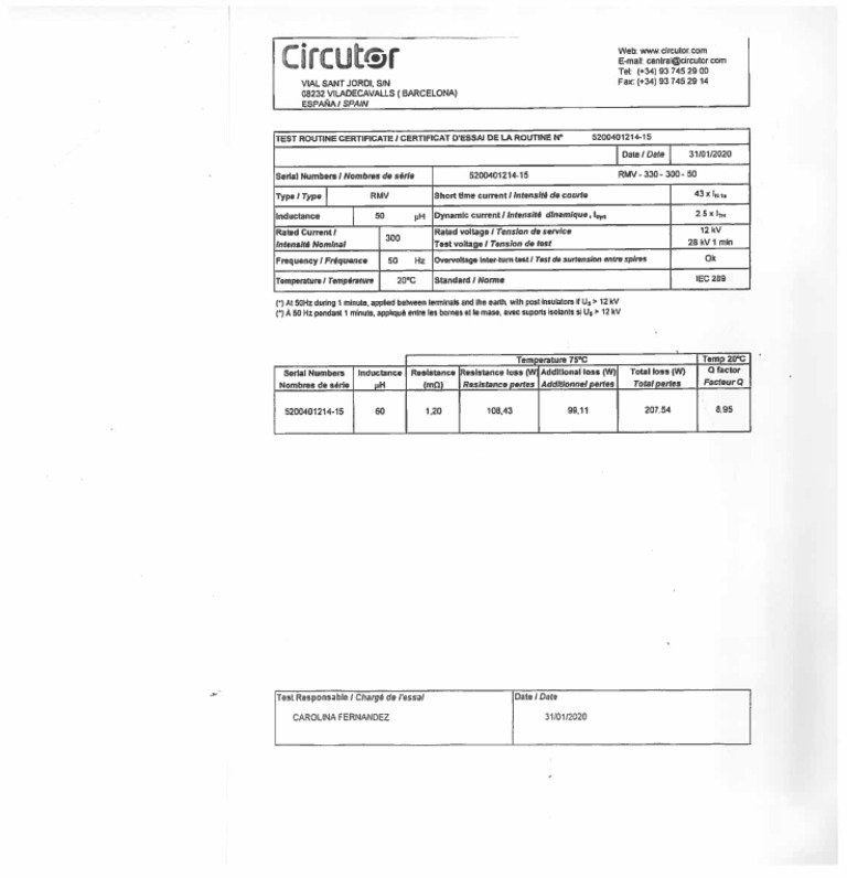 Reactor Datasheet | PDF